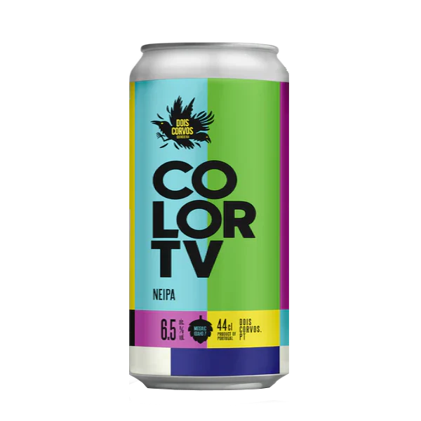 Dois Corvos- Color TV NEIPA ABV 6.5% 440 ml can - Martins Off Licence