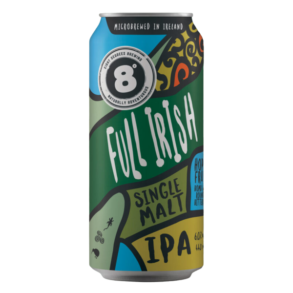 Eight Degrees- Full Irish Single Malt IPA 6% ABV 440ml Can - Martins ...