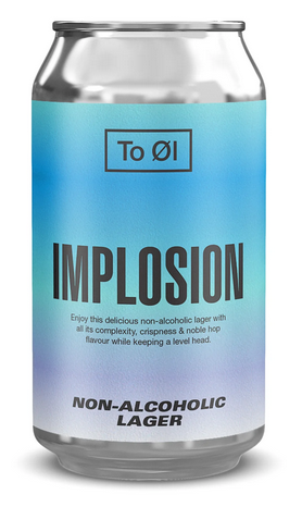 To Øl- Implosion Non-Alcoholic Lager 0.5% ABV 330ml Can - Martins Off ...