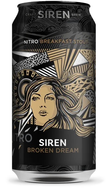 Siren- Broken Dream Nitro Breakfast Stout 6.5% ABV 440ml Can - Martins ...